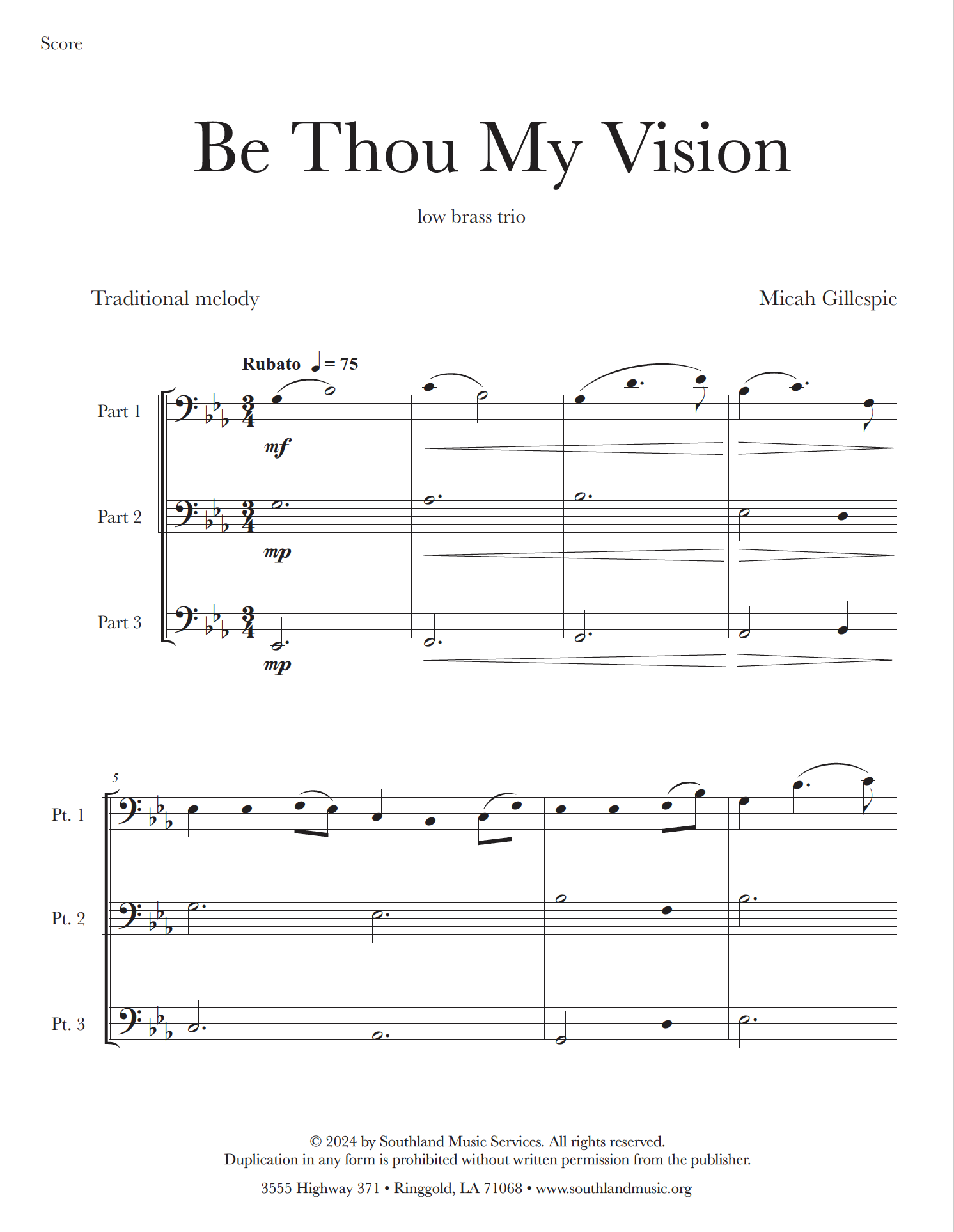 Instrumental — Southland Music Services