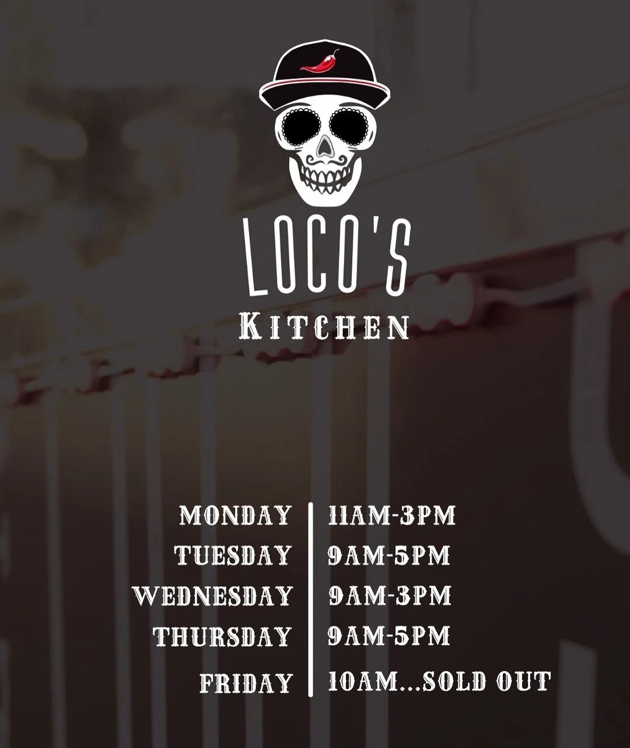 Loco's Kitchen Authentic Mexican Cuisine Menu — Loco's Kitchen