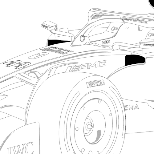 Max Verstappen RB20 coloring page — f1coloring