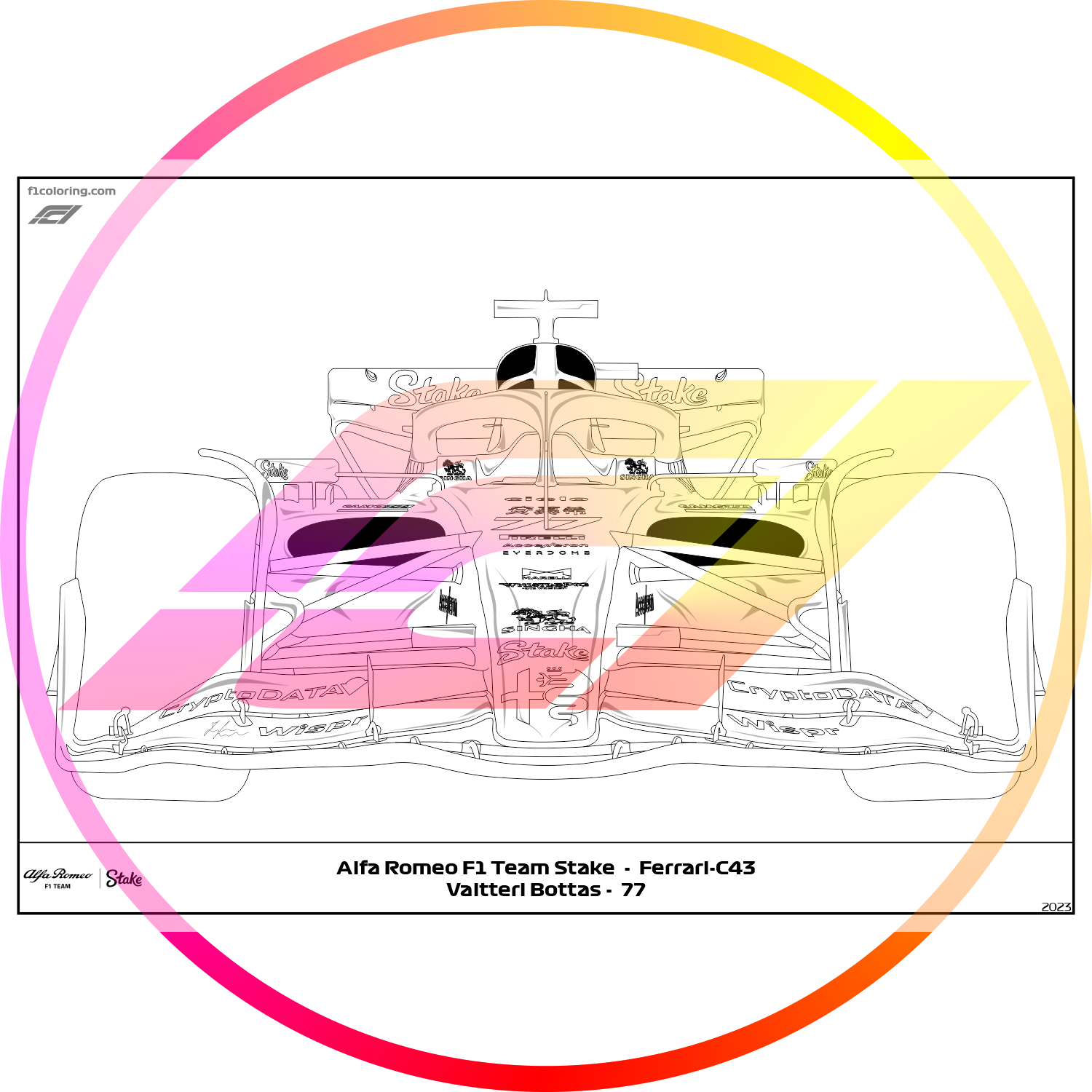 Scuderia AlphaTauri - Honda RBPT-AT04 Yuki Tsunoda - 22 — f1coloring