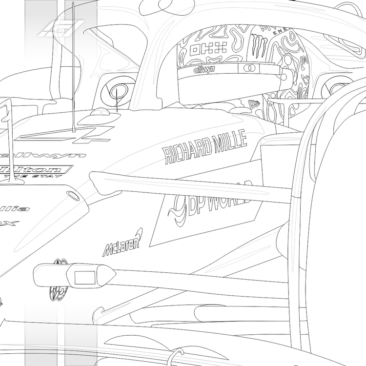 McLaren MCL39 (2025) – Oscar Piastri #81 | Premium F1 Coloring Page ...