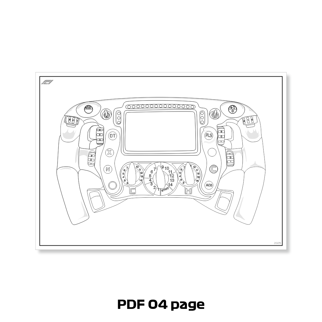 Max Verstappen RB20 coloring page — f1coloring
