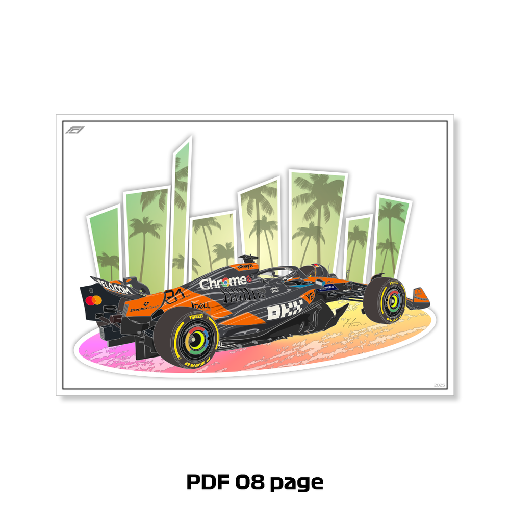 Lando Norris #4 – McLaren F1 Team (2024) | Premium F1 Coloring Page ...
