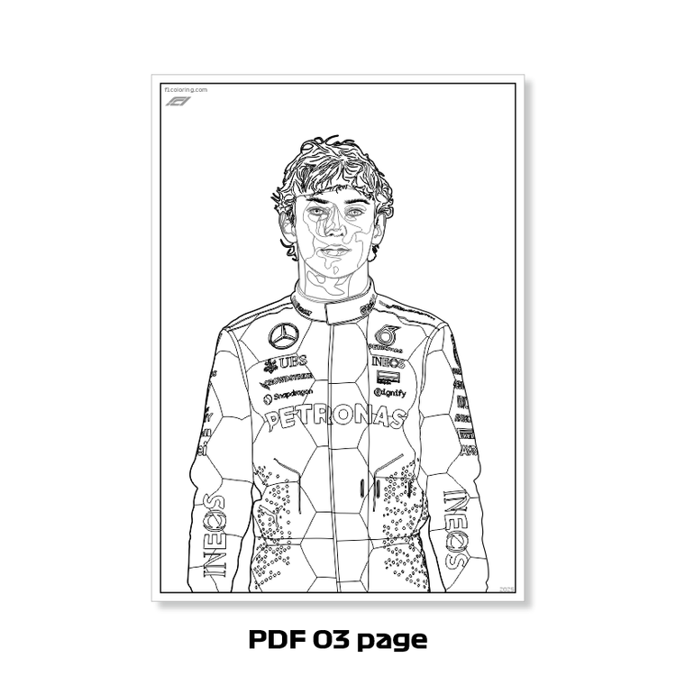 Max Verstappen RB20 coloring page — f1coloring