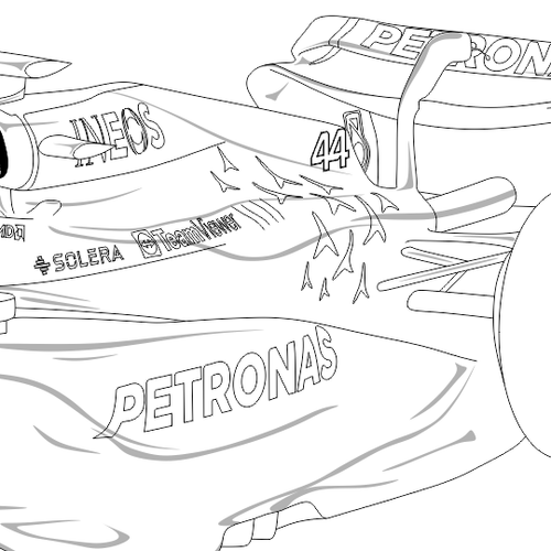 Max Verstappen RB20 coloring page — f1coloring
