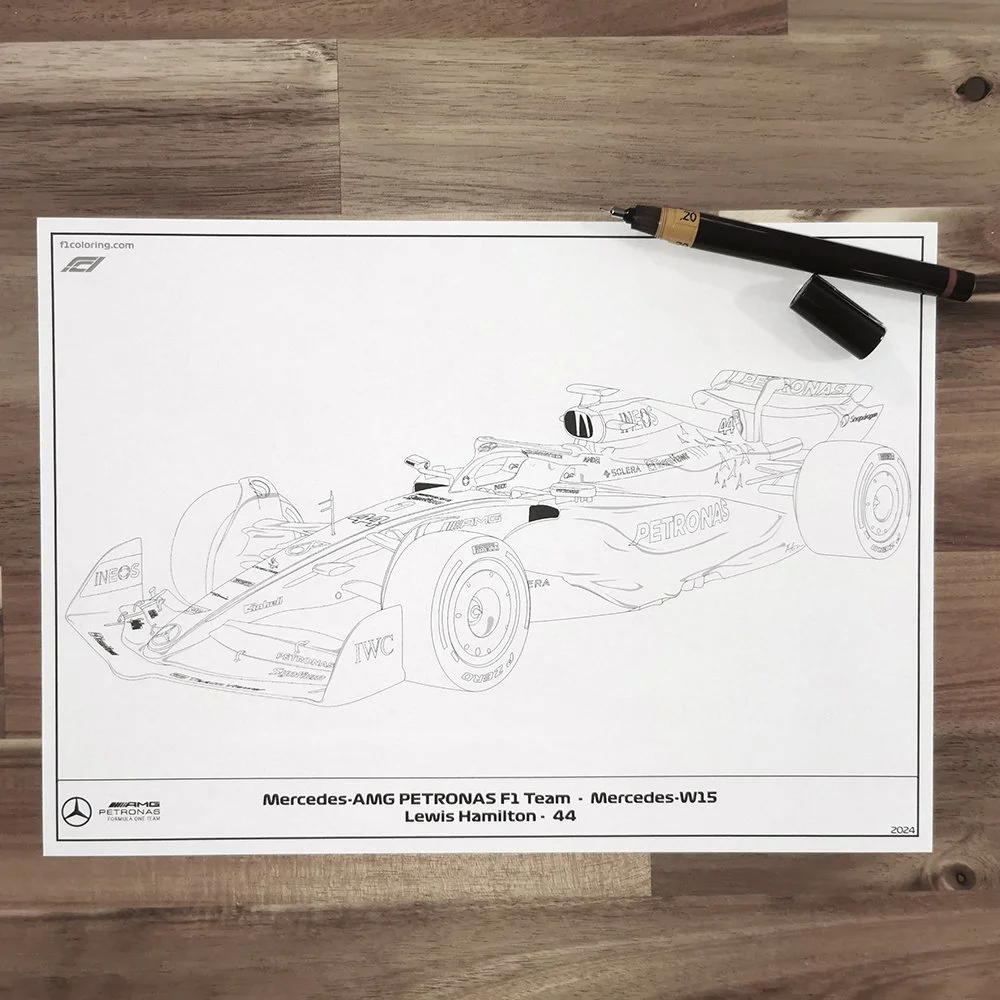 Max Verstappen RB20 coloring page — f1coloring