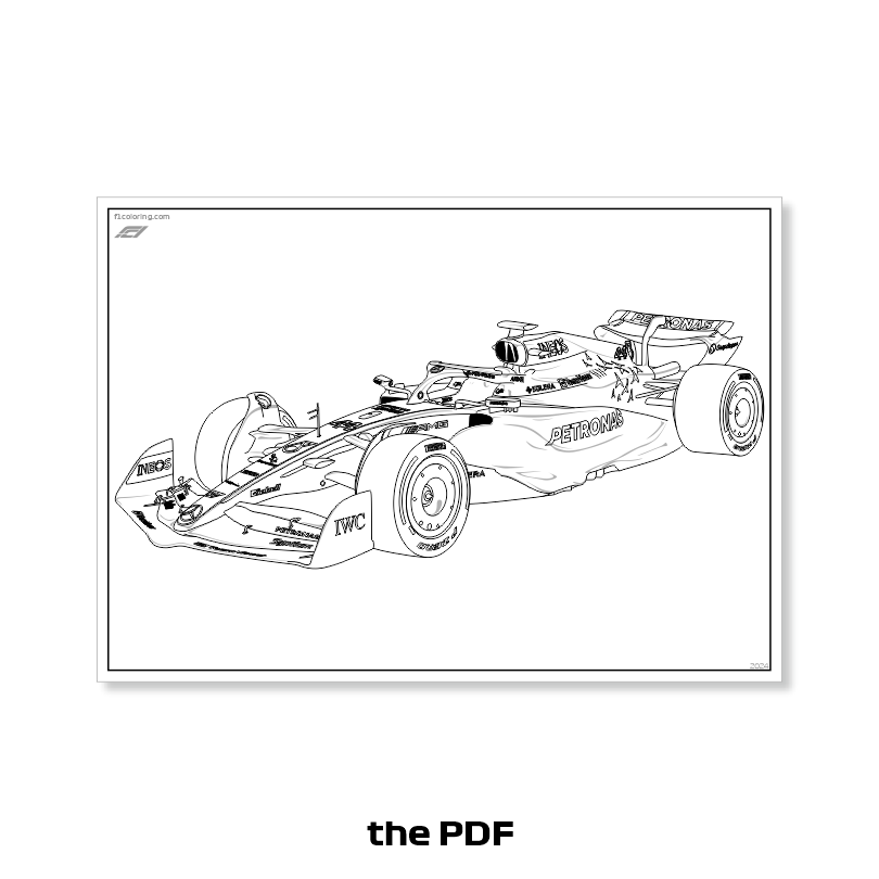 Max Verstappen RB20 coloring page — f1coloring
