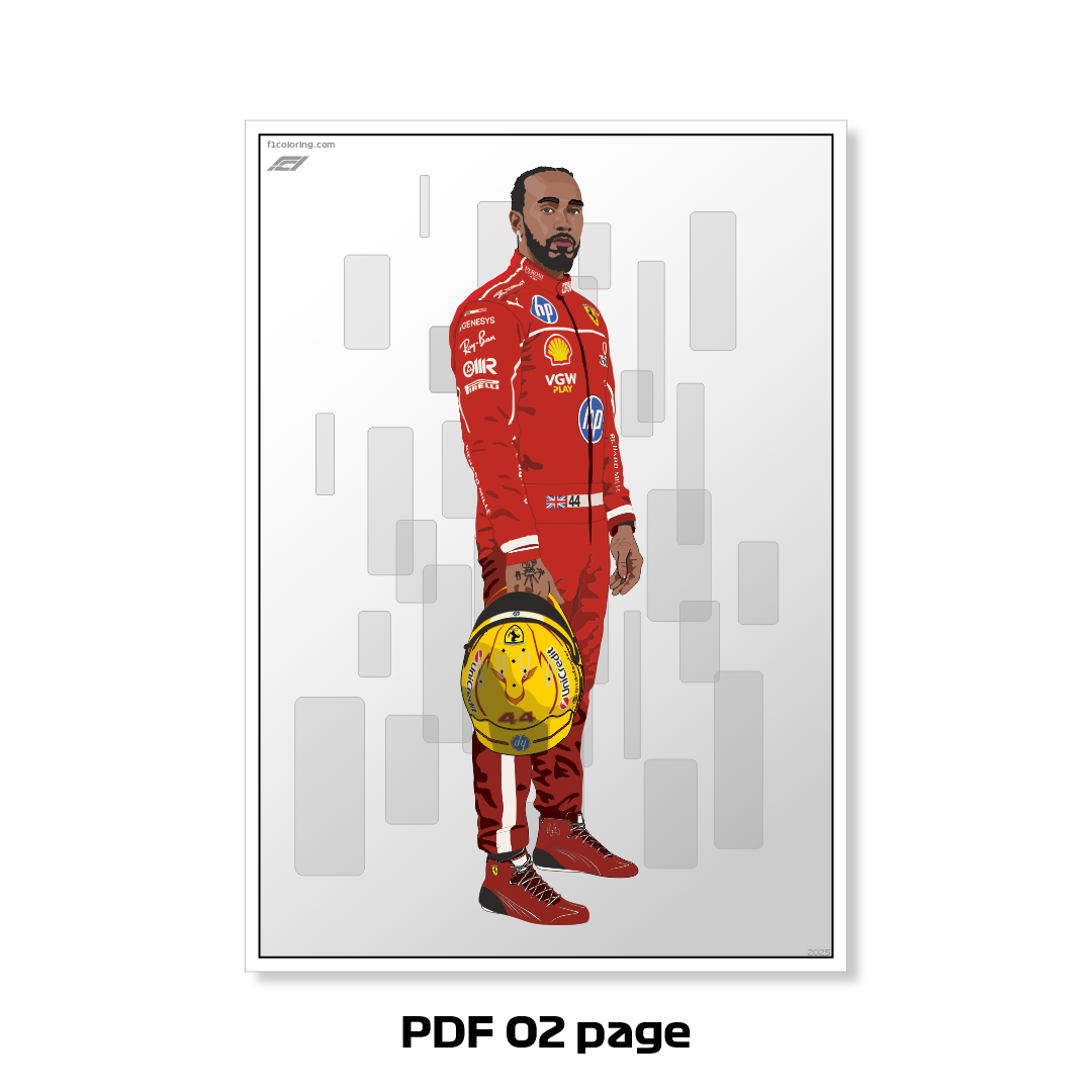 Lando Norris #4 – McLaren F1 Team (2024) | Premium F1 Coloring Page ...