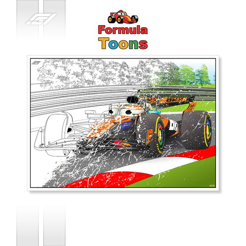 McLaren MCL39 Lando Norris #4 (2025) | High-Quality F1 Coloring Page ...