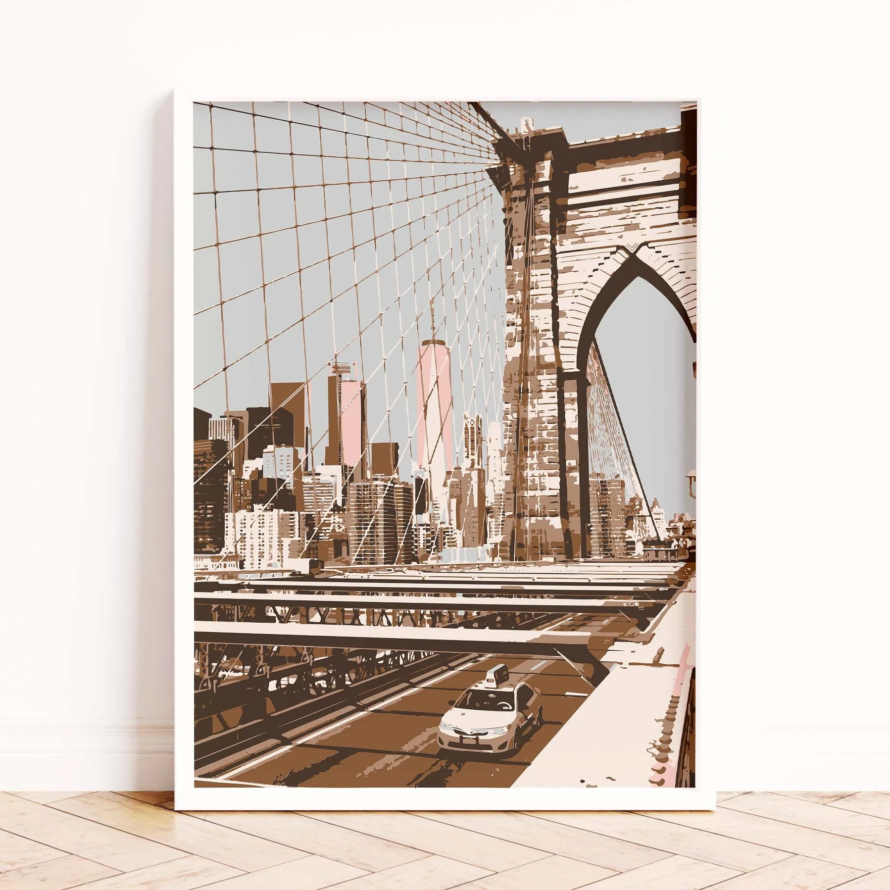 New York City Poster | Brooklyn Bridge — Newpencilbox Art