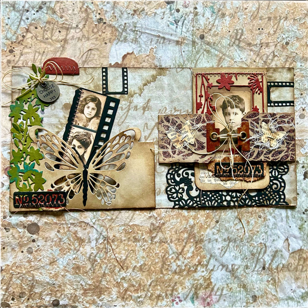 Journal Pages with Hinged to the Past — Elizabeth Craft Designs Blog