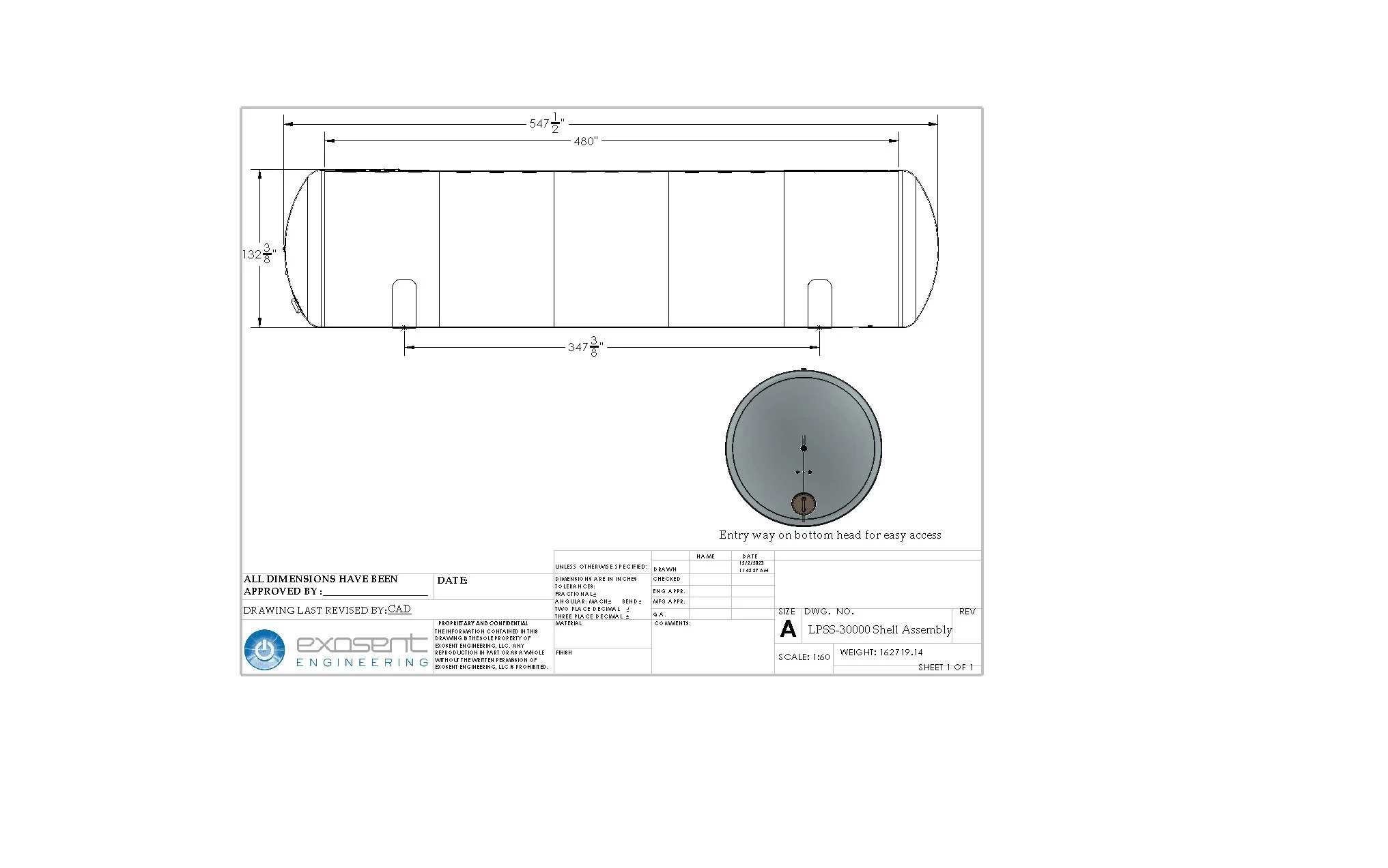 30,000 Stubby Storage Tank — Exosent Engineering