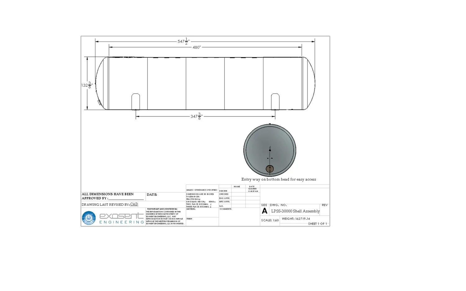 30,000 Stubby Storage Tank — Exosent Engineering