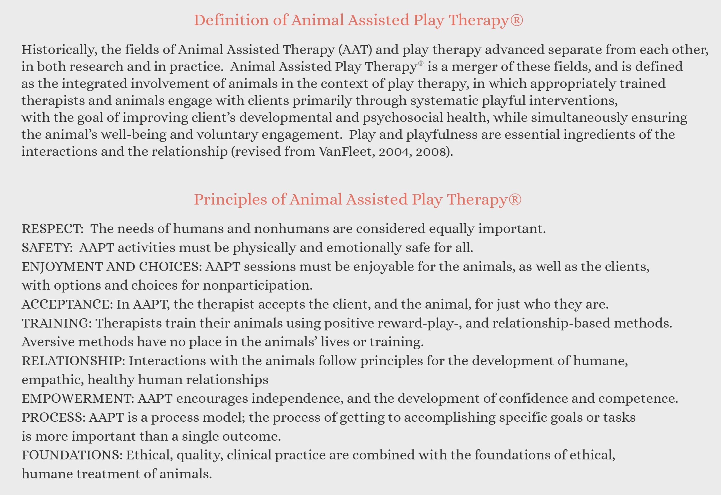 Why I love Animal Assisted Play Therapy® — Ensemble Therapy
