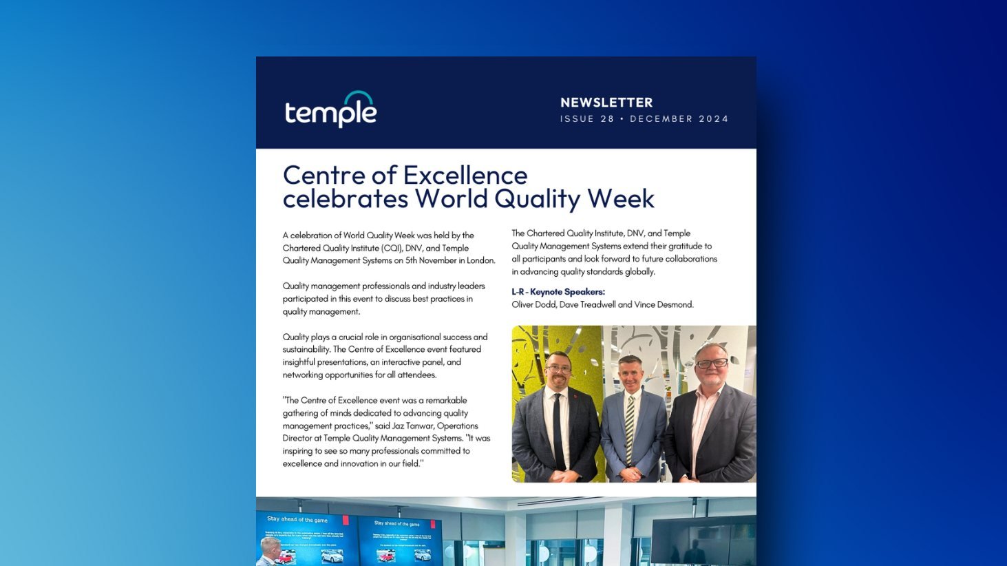 Download the Temple December Newsletter — Temple QMS