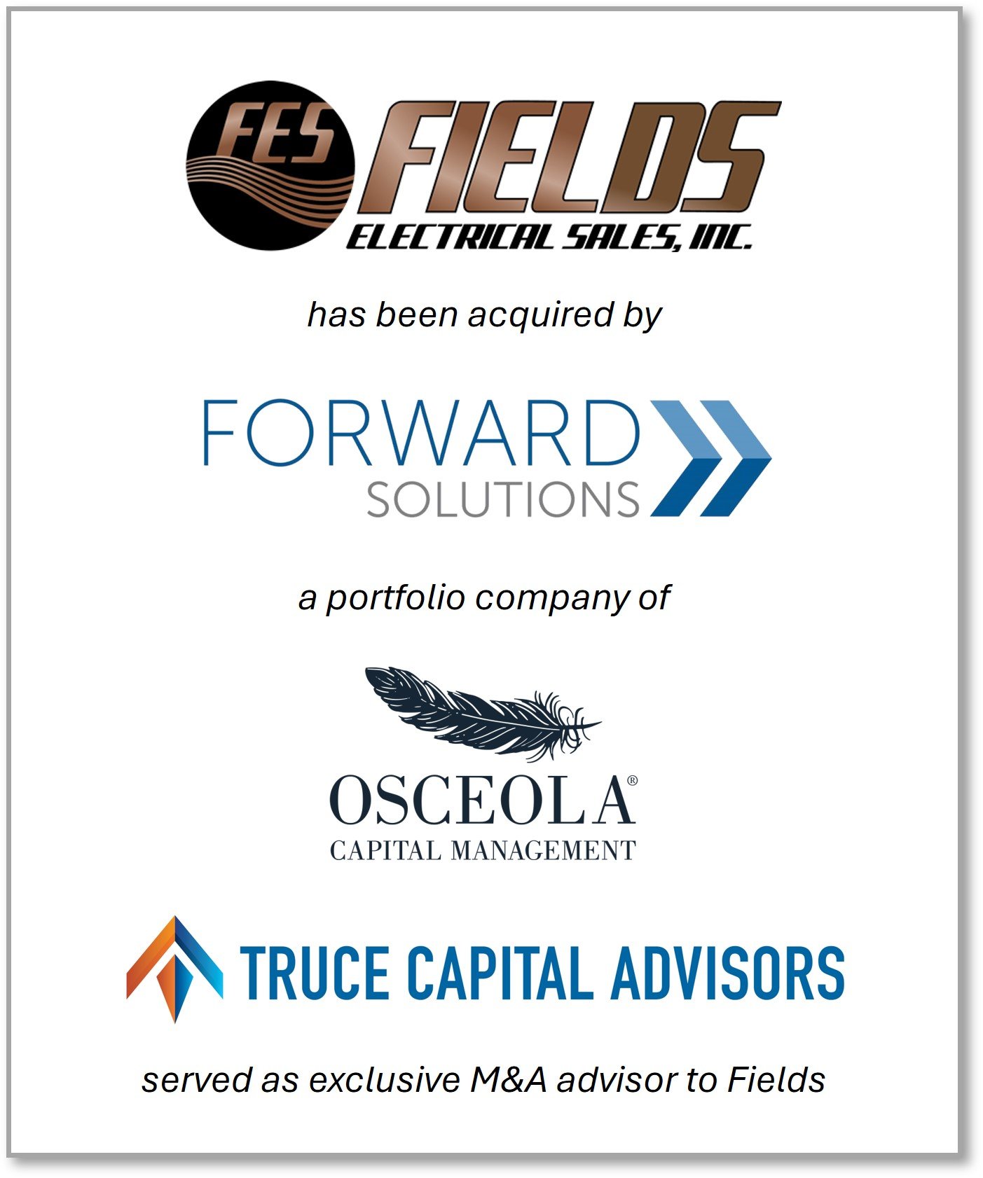 Truce Capital Advisors Leads the Sale of Fields Electrical Sales to ...