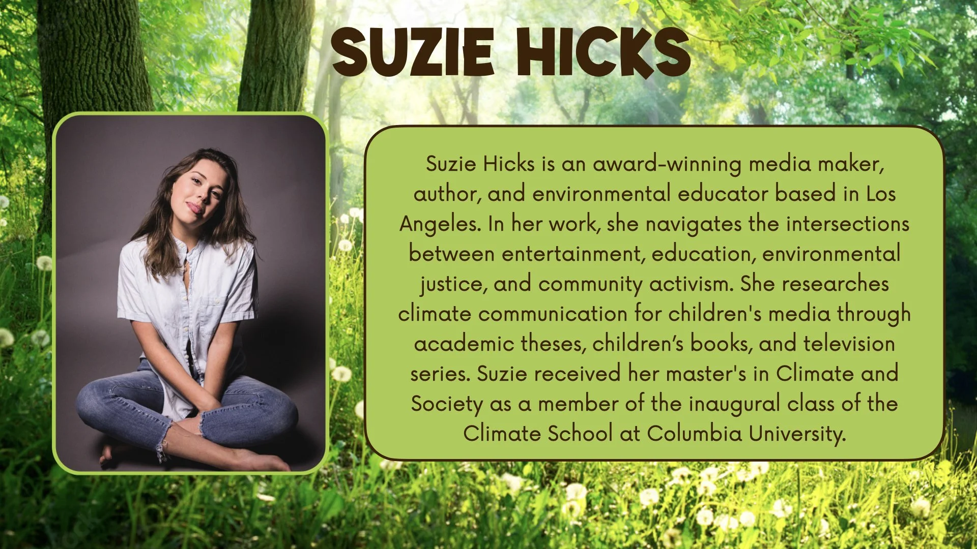 About the Series — Suzie Hicks the Climate Chick Teaches Kids Climate ...