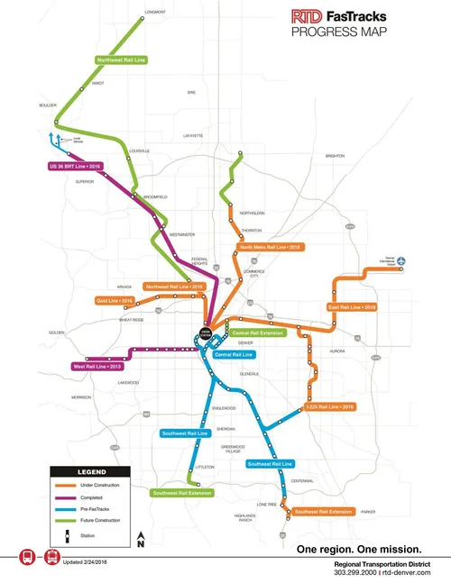 FasTracks Map — Colorado Rail Passenger Association
