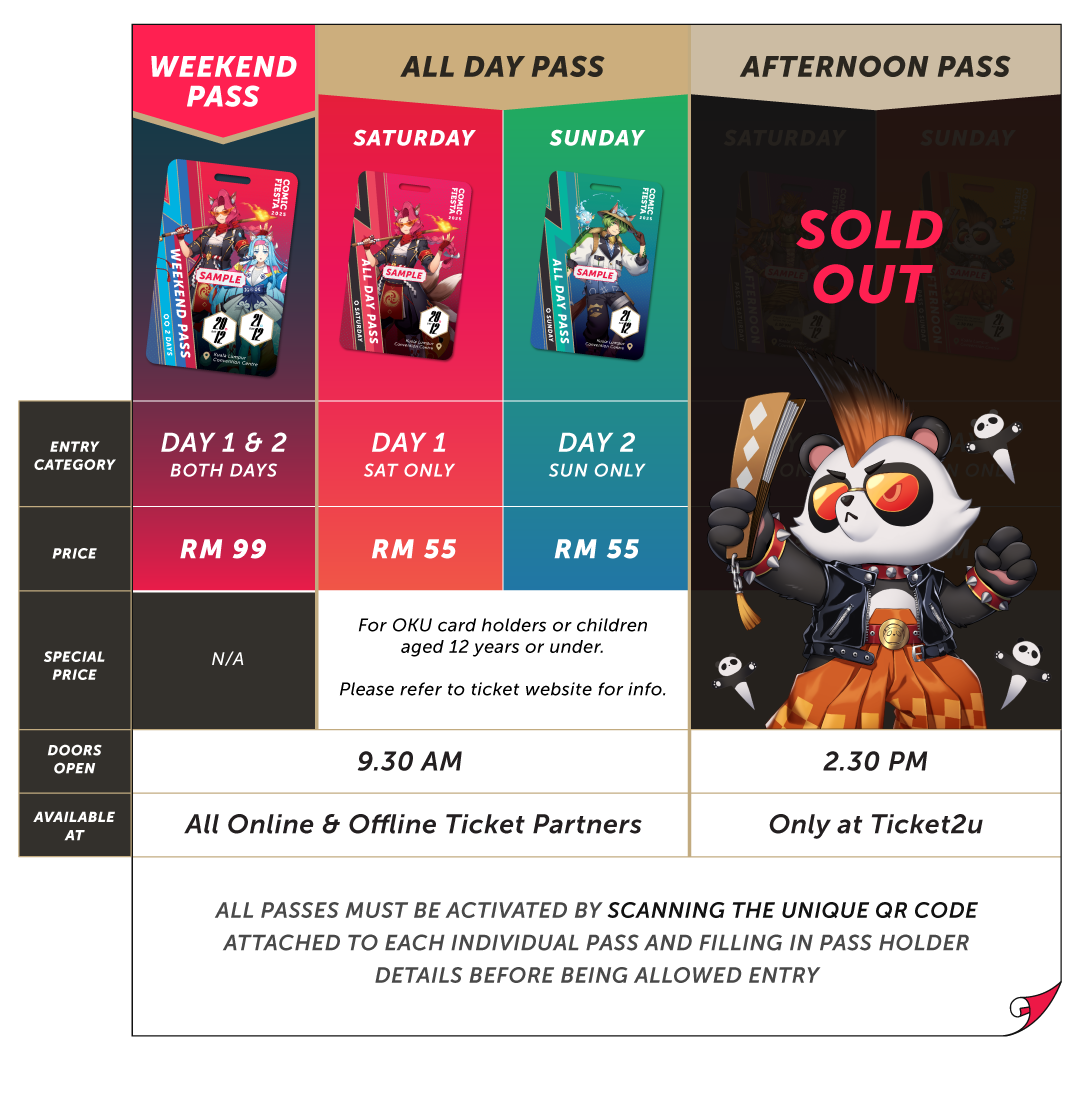 Comic Fiesta 2025 Ticket Info — COMIC FIESTA