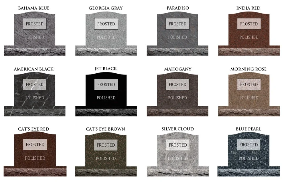 Single Upright Headstones — GMILLS INC