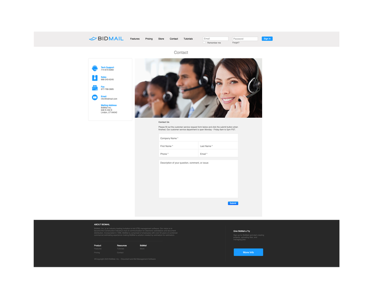 Bidmail - Bid Management Software Website — DesyneHaus