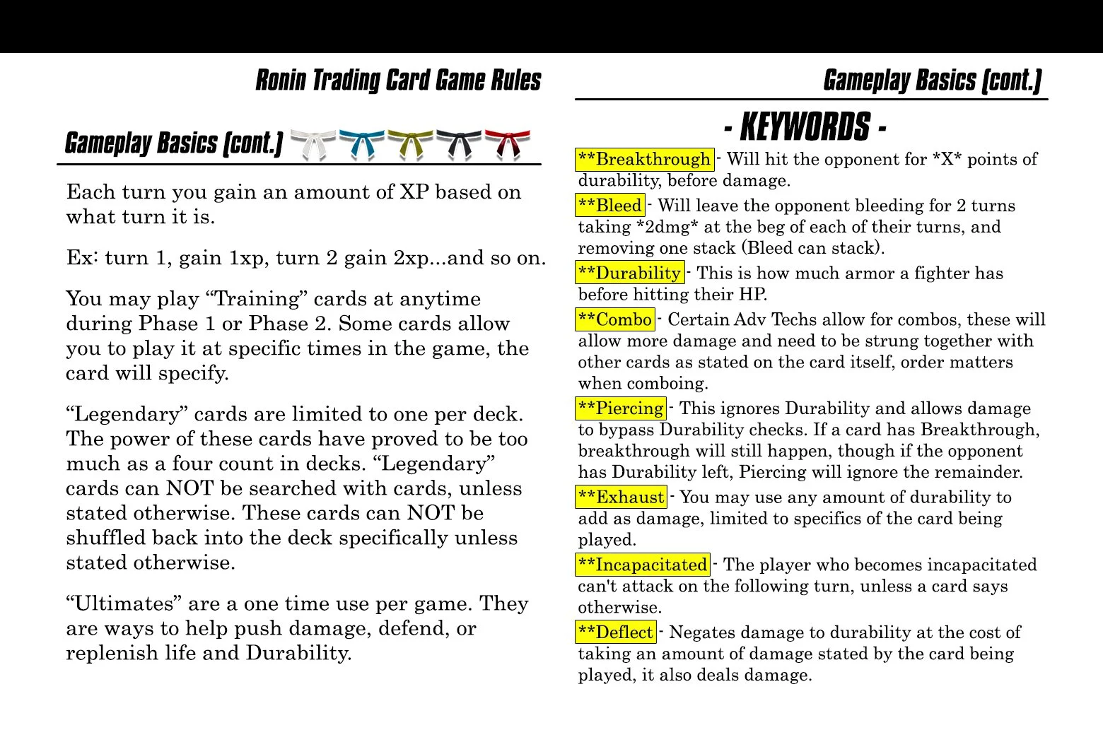 Rulebook — Welcome to Ronin TCG