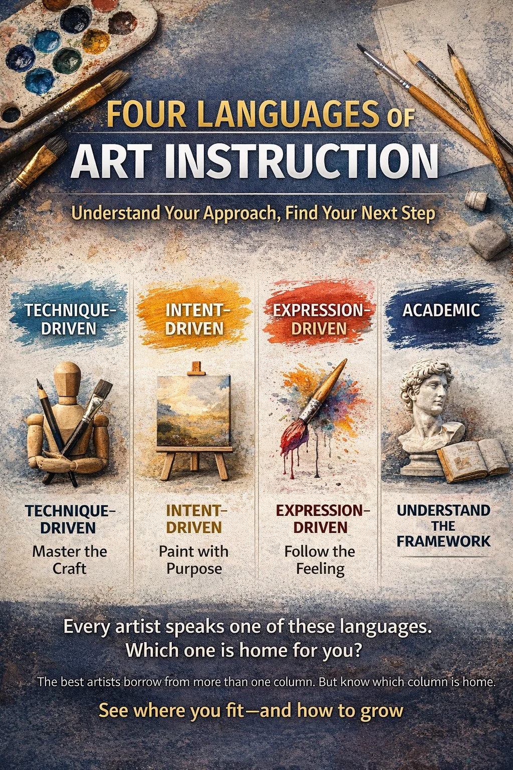 FOUR LANGUAGES OF ART INSTRUCTION — The Fairview Finder™
