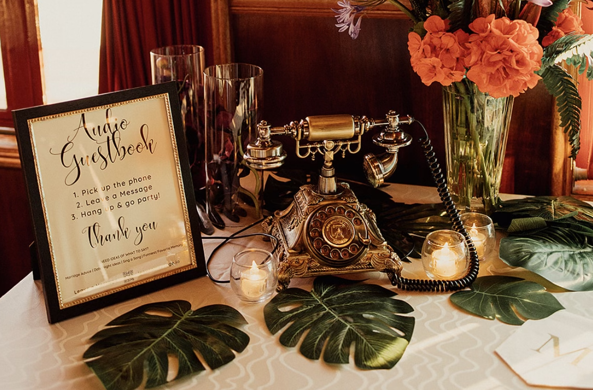 Unique Audio Guestbook for Events & Weddings — Leave a Message
