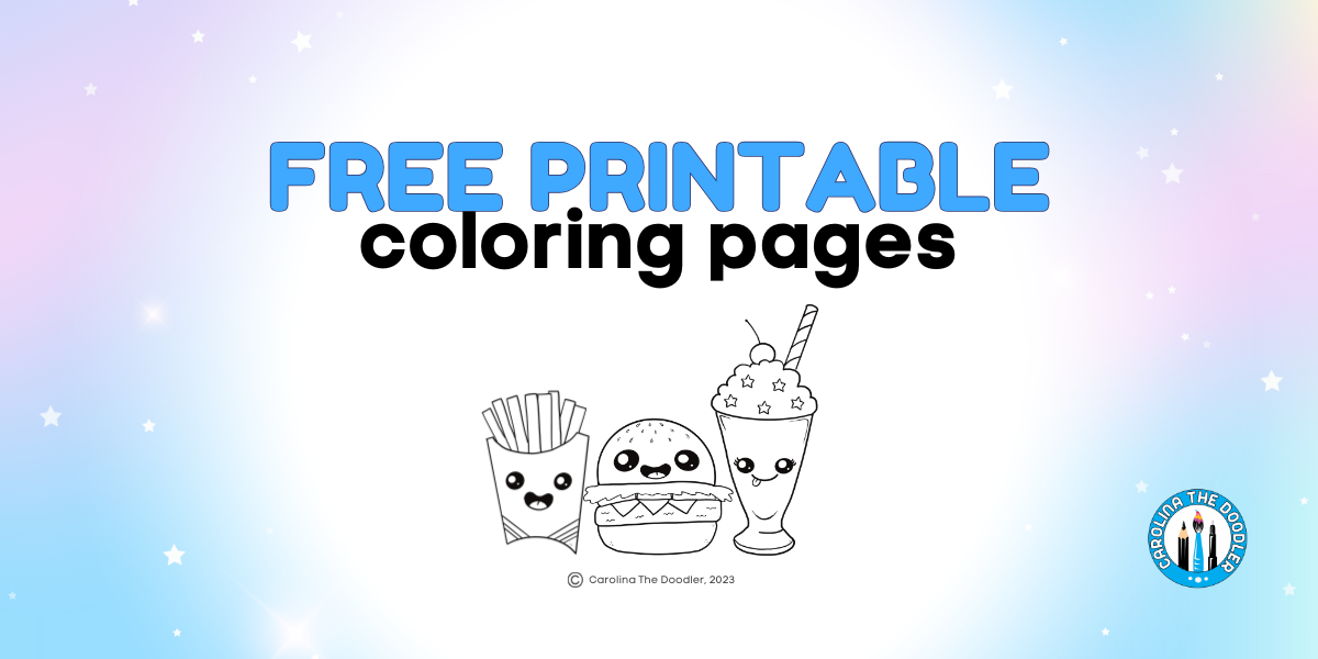 printable doodling pages