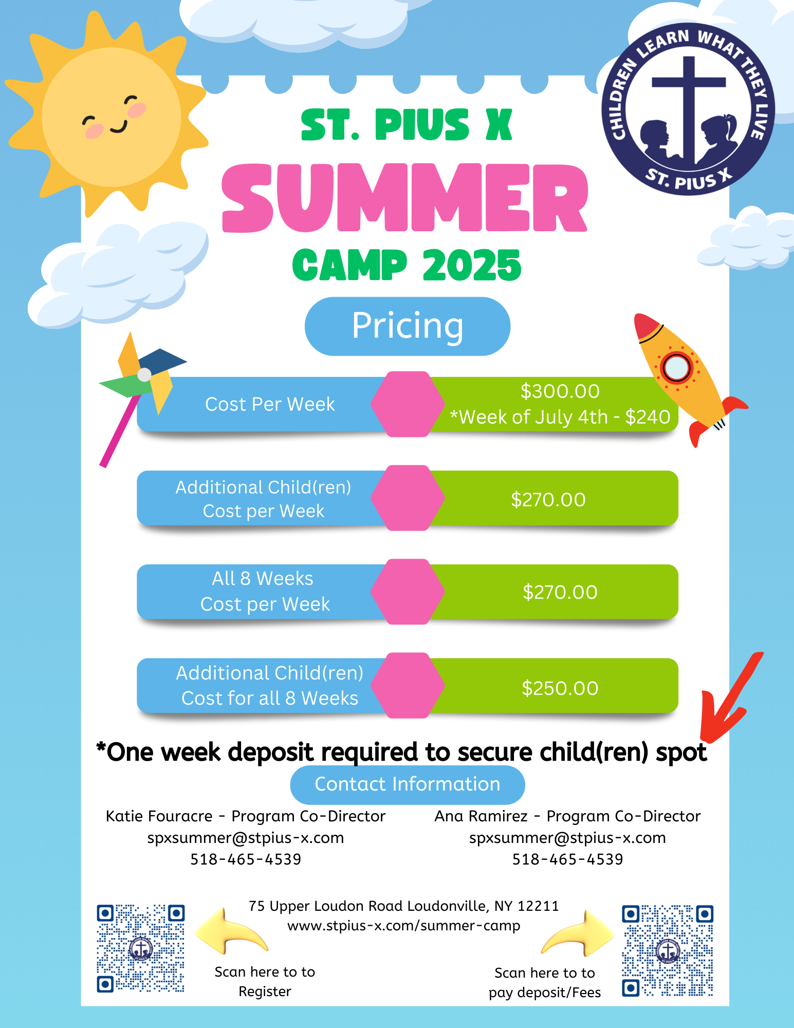 Summer Camp — St. Pius X School