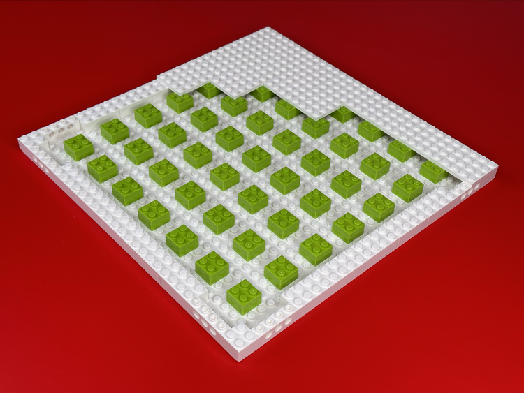 LEGO Winter Village MILS Plate Kit in White — Bricking Ohio