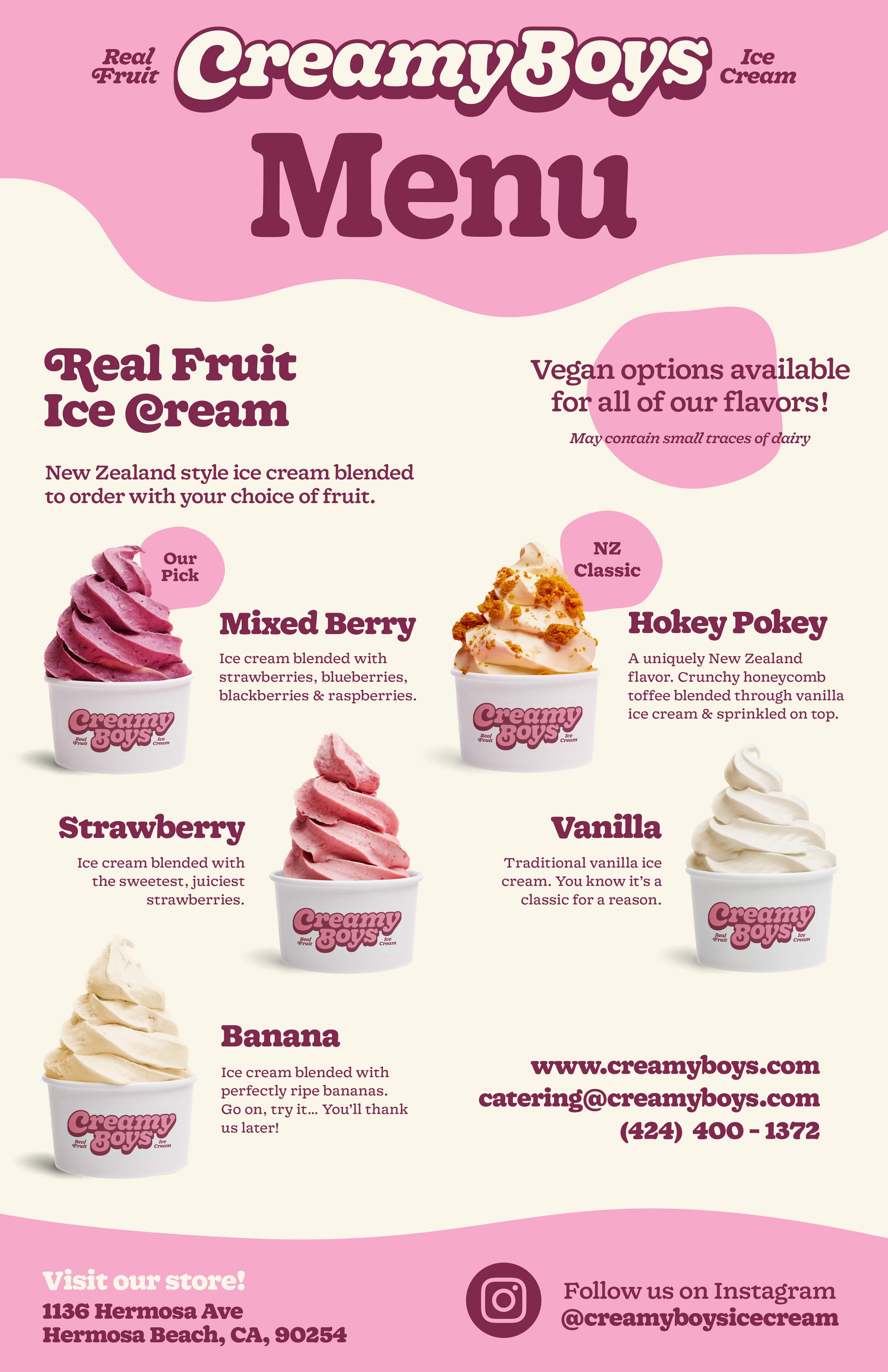 Catering — Creamy Boys Dairy and Vegan Ice Cream