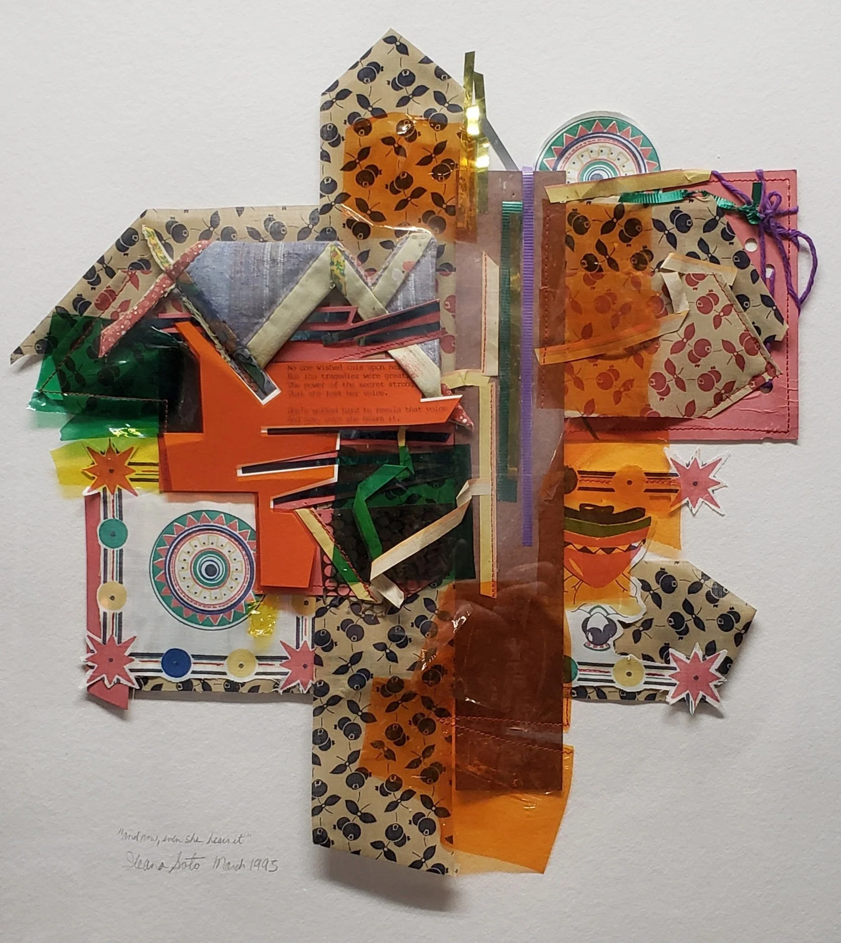 Textiles and Paper Collage — Ileana Soto