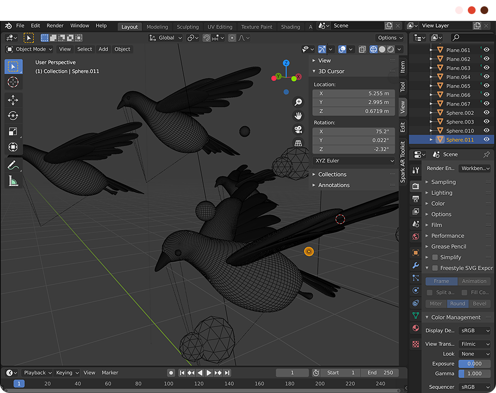 Adobe Aero : The Migration — Elen Winata - Digital Illustrator | Visual ...
