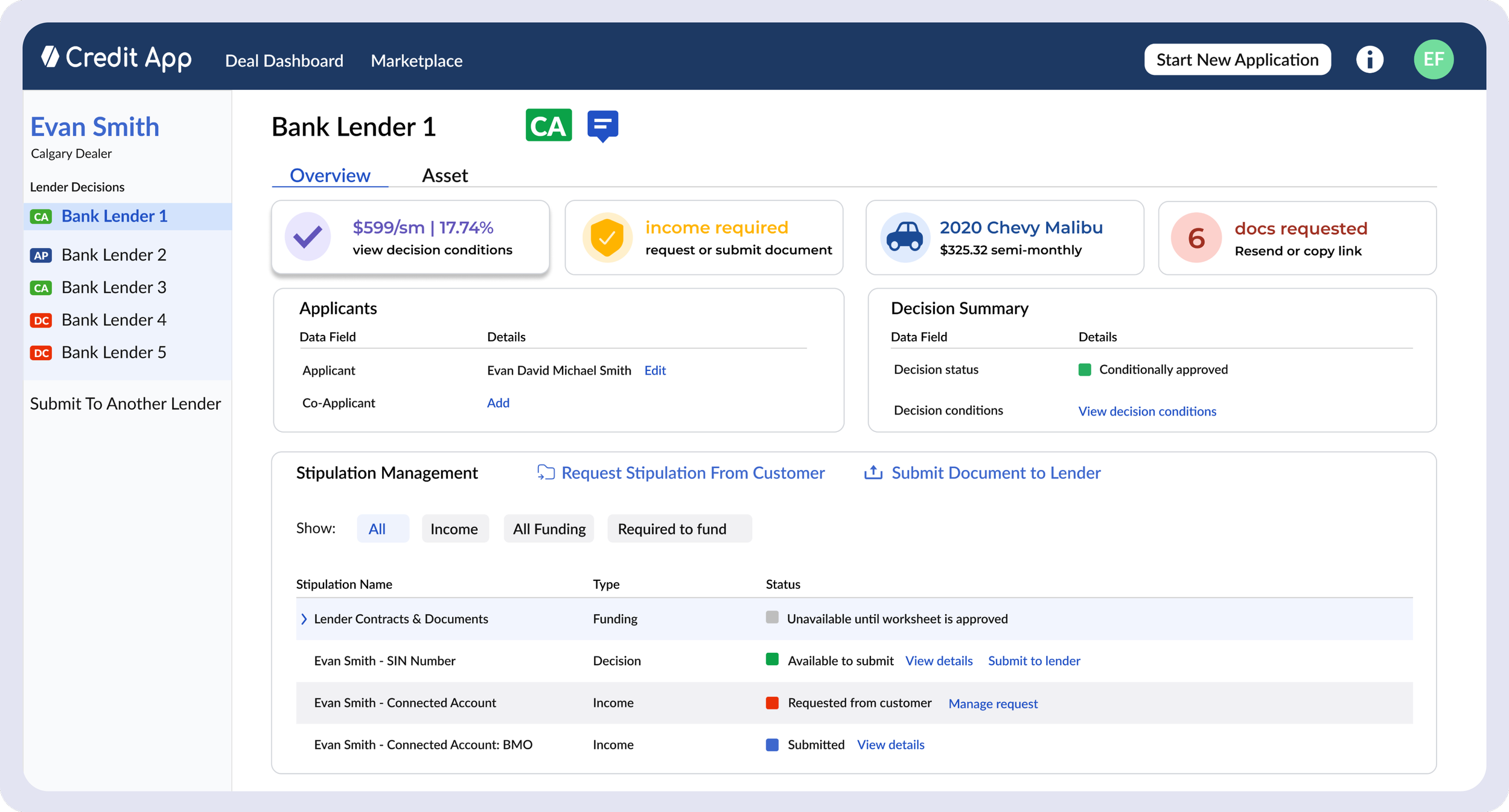 Dealers — Credit App