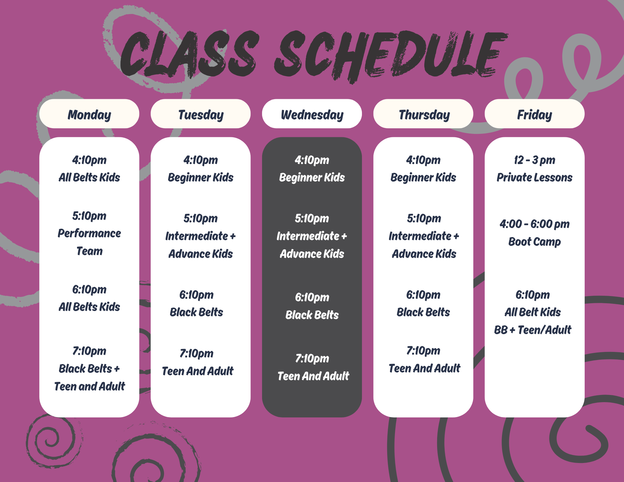Classes & Schedule — Evolution Kickboxing Academy
