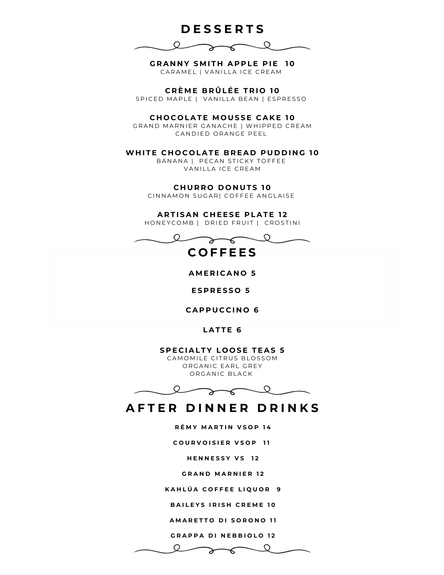 Dessert — The Maple Room