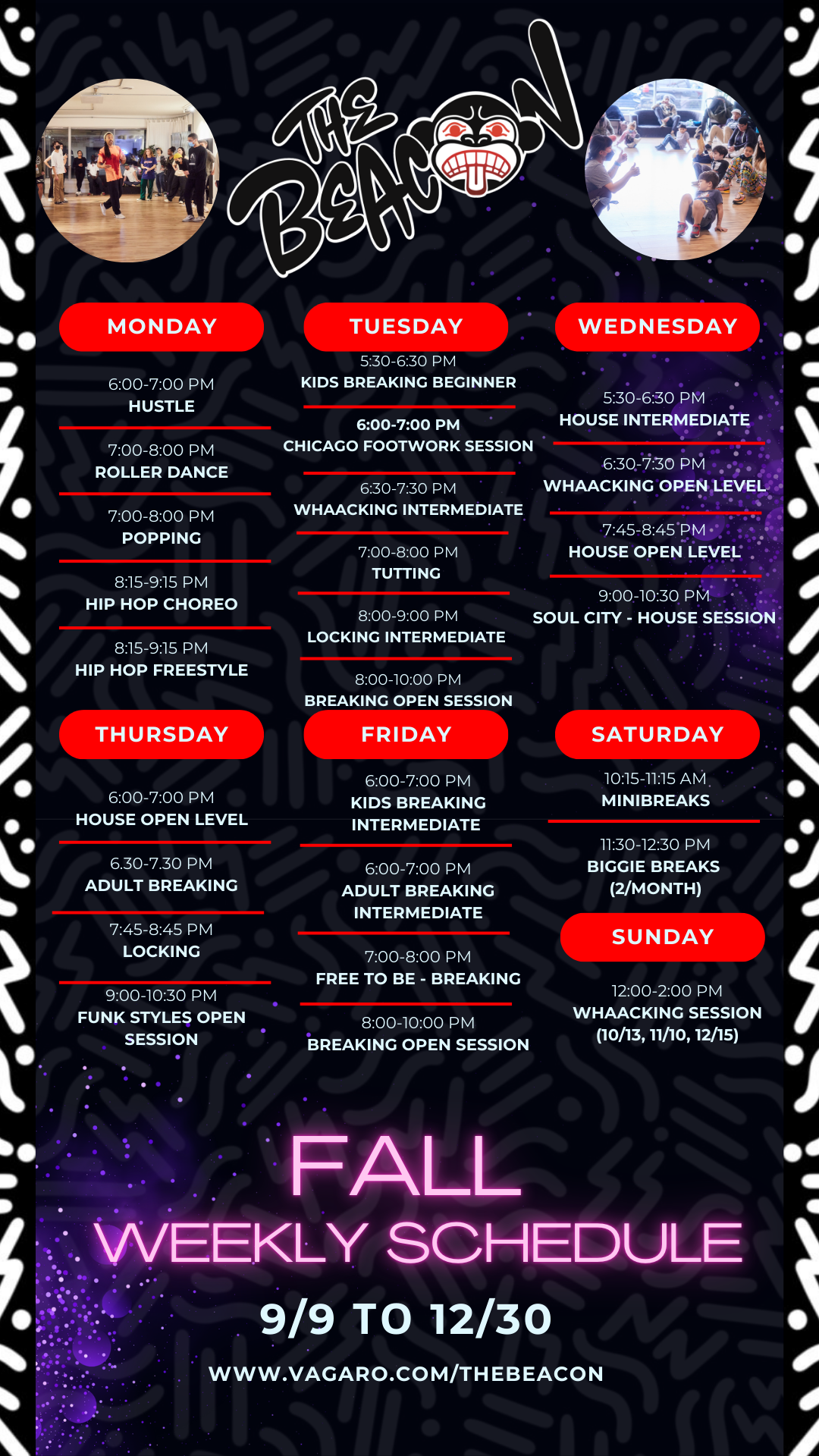The Beacon Studio - Classes and Schedule — Massive Monkees
