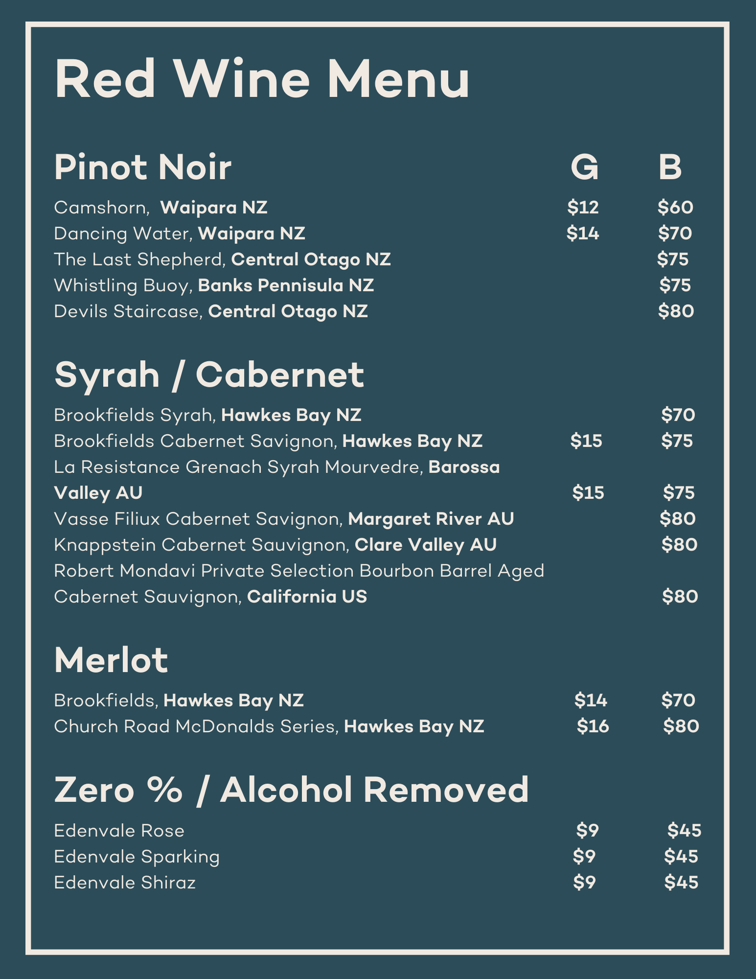 Our Drinks — Perch Dining + Bar