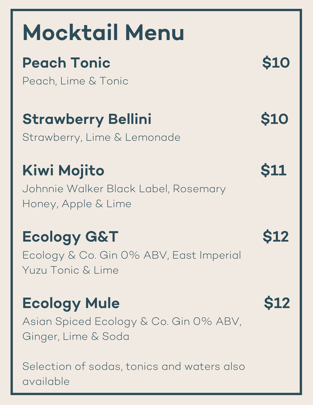 Our Drinks — Perch Dining + Bar