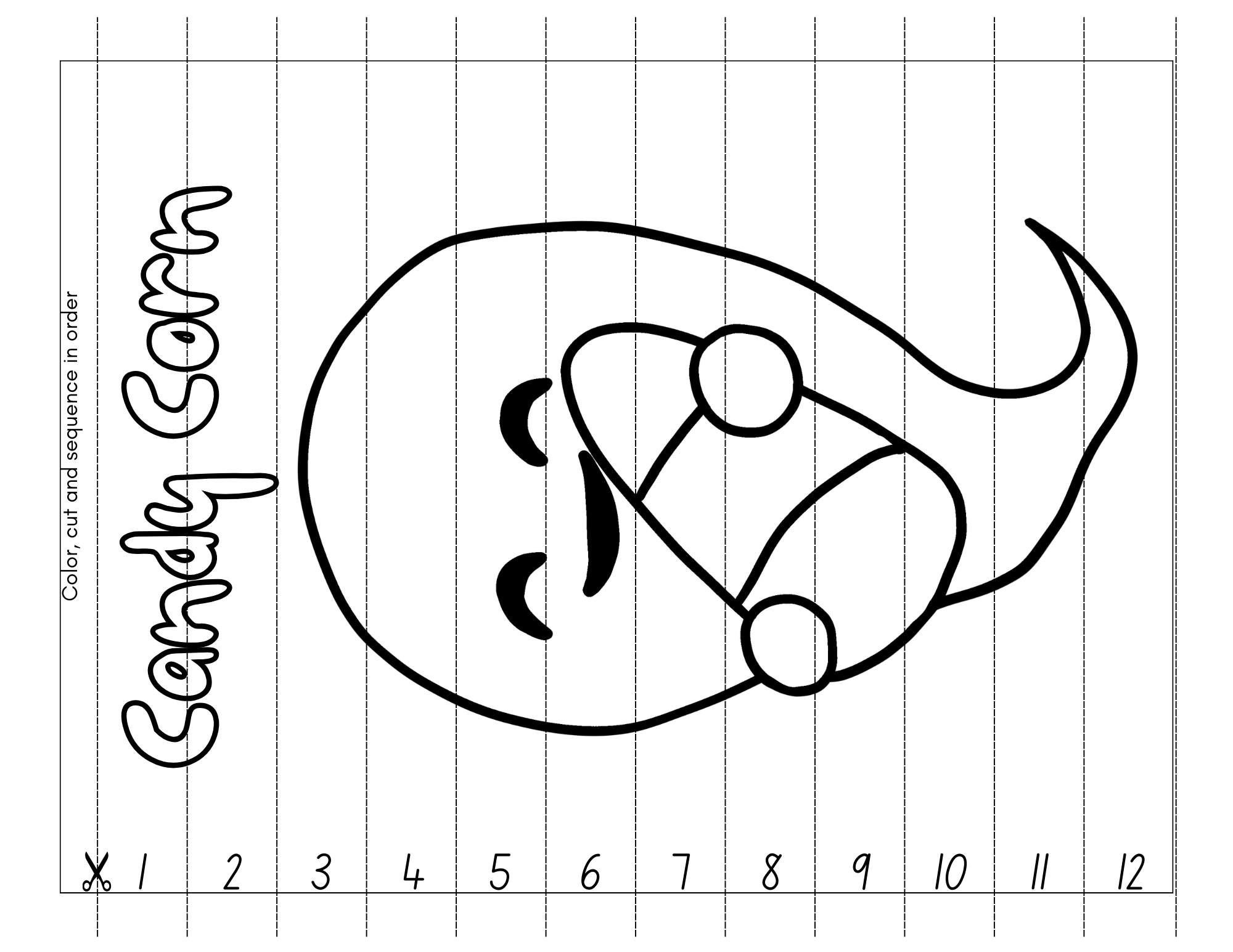 Candy Corn Coloring Pages