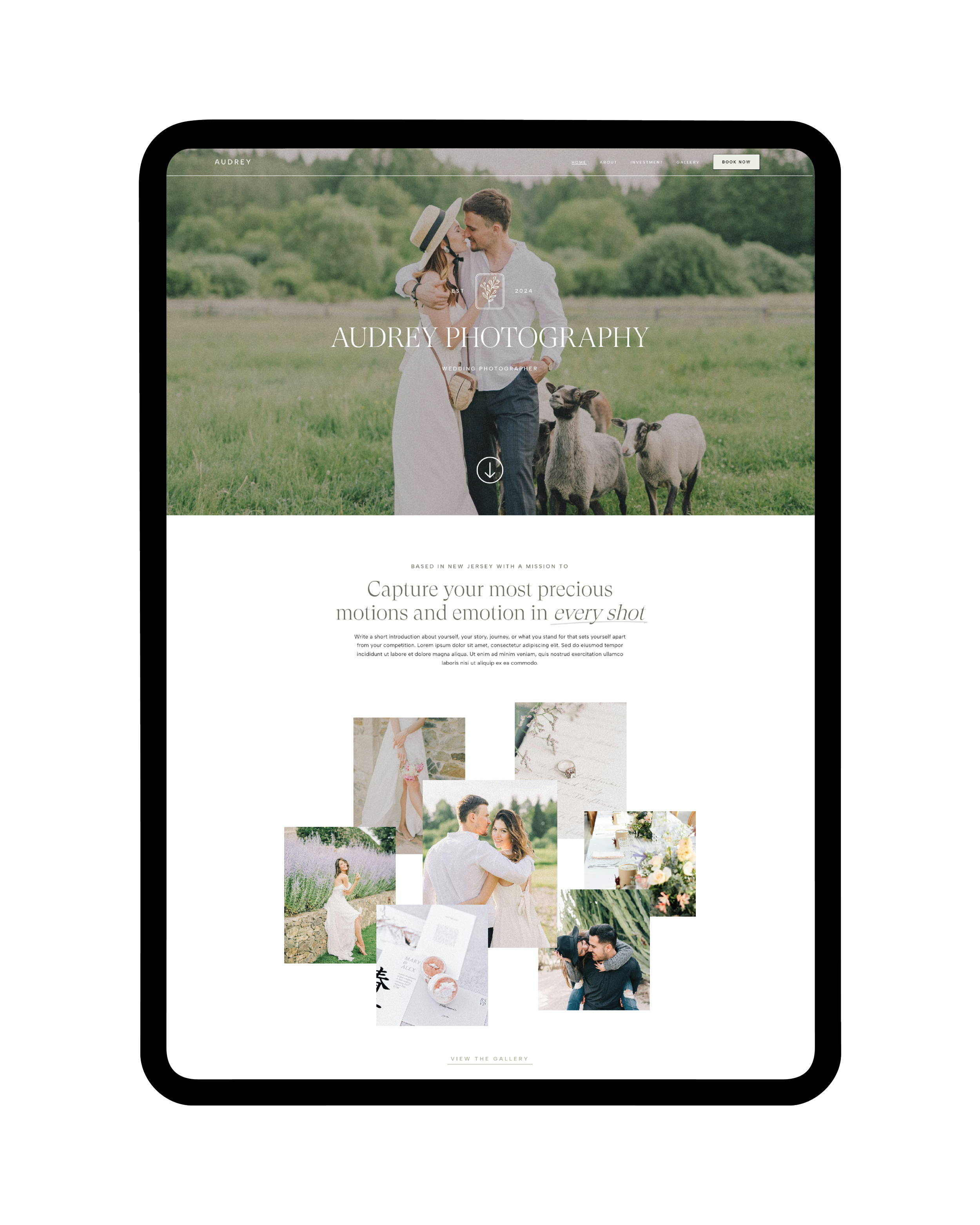 Audrey - Elegant Squarespace Website Template for Photographers ...