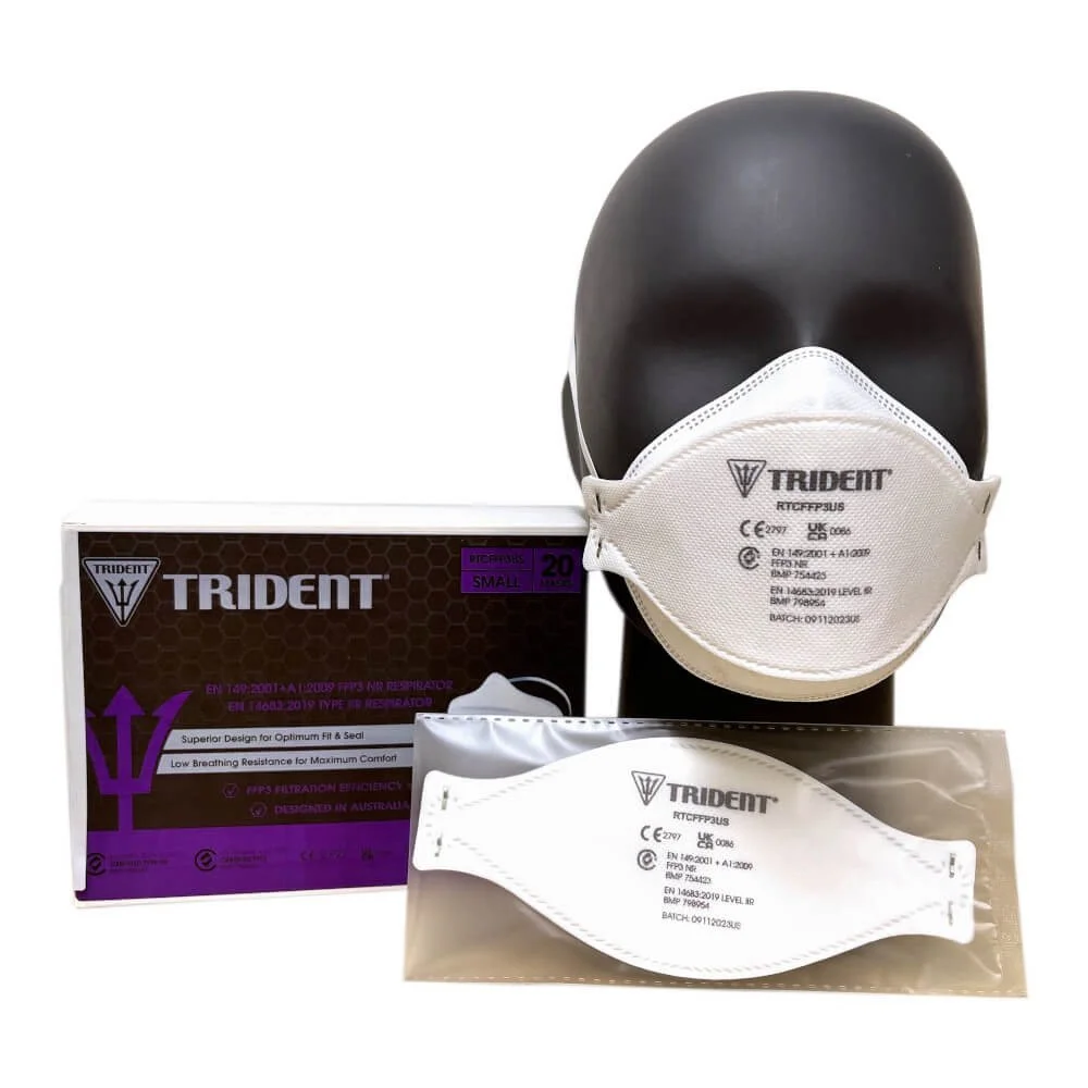 Project 3 Black FFP3 Mask by Trident — The Face Mask Store - USA