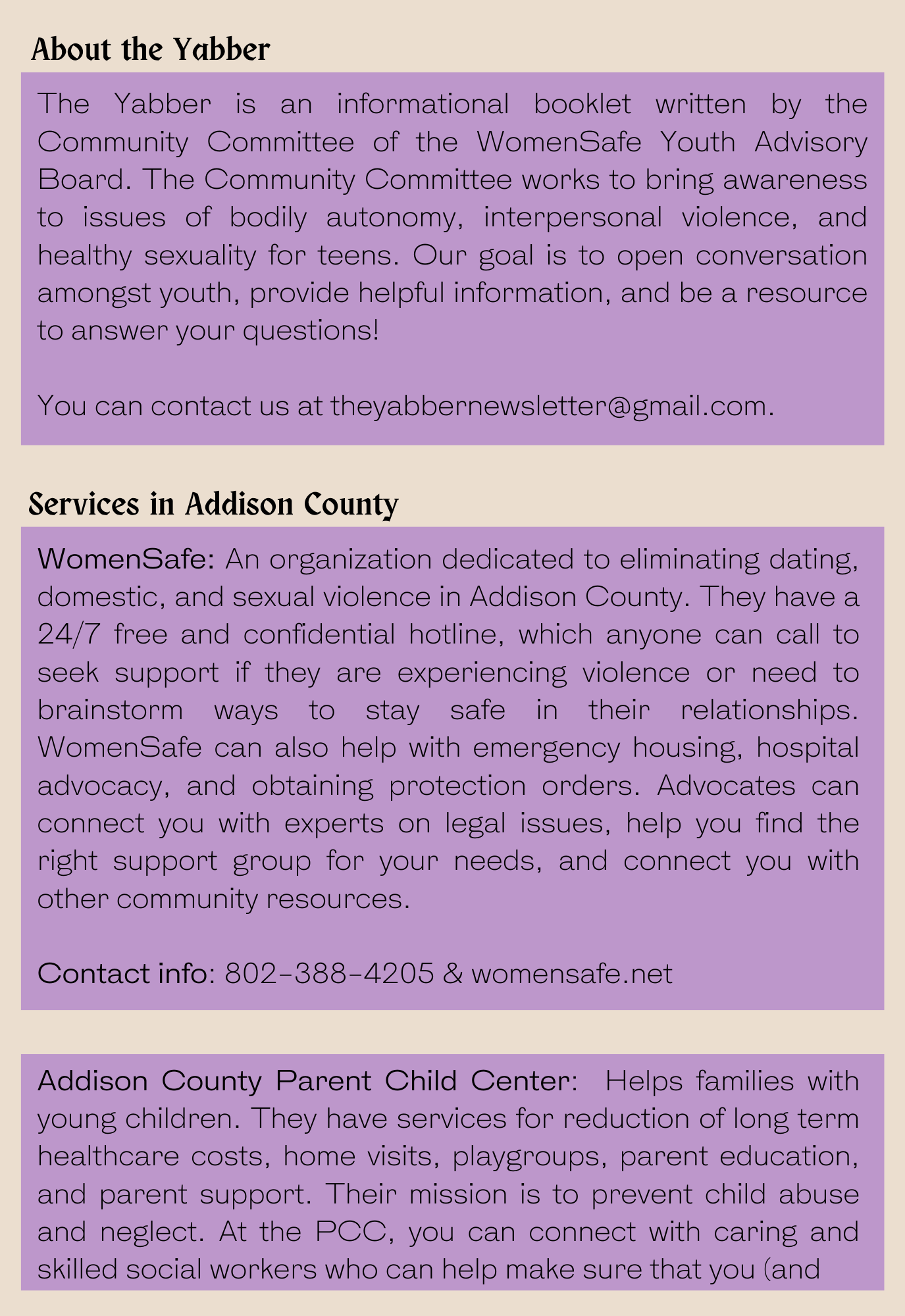 The Yabber First Edition - Reproductive Health Services in Your ...