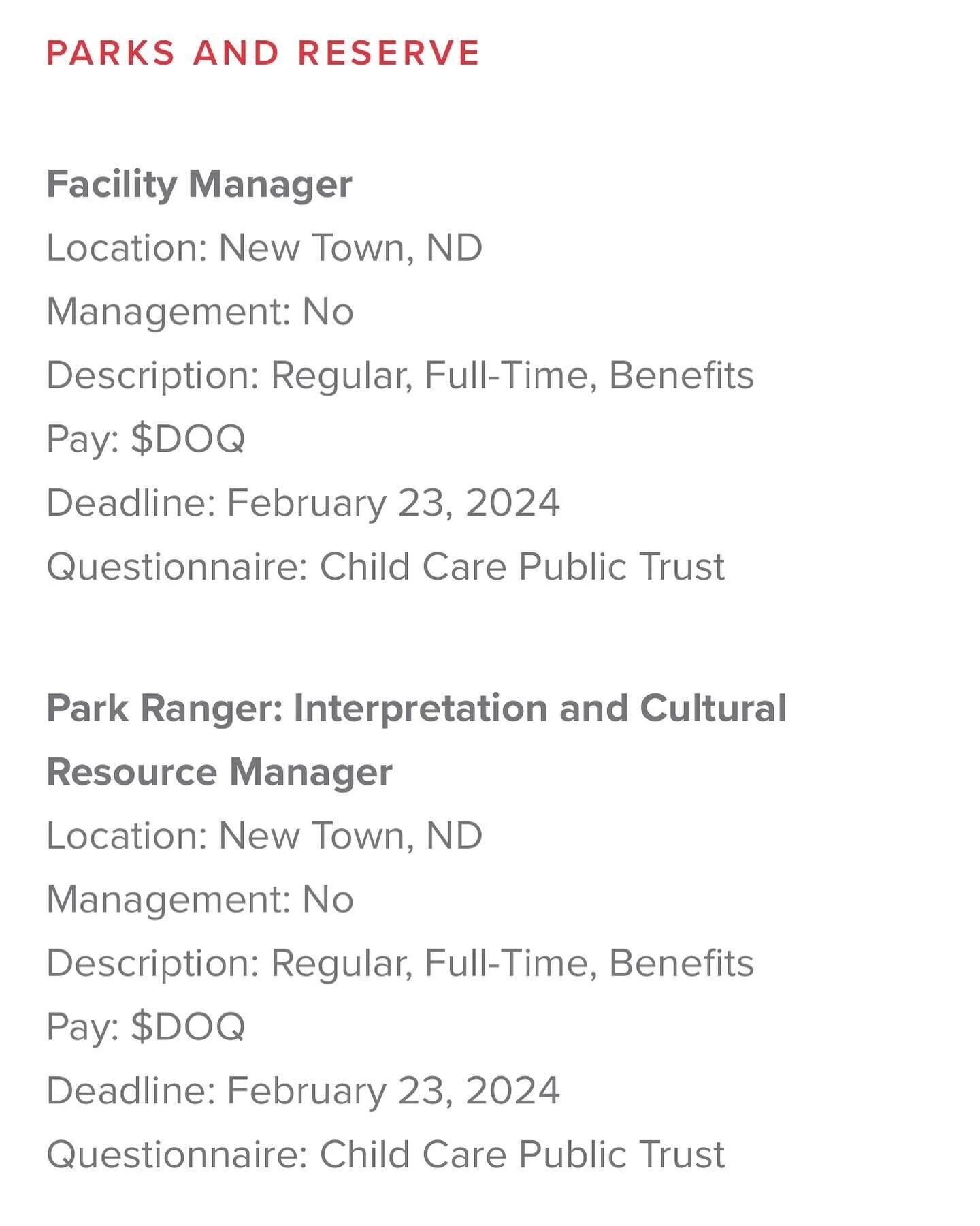 MHA Nation Tribal Park