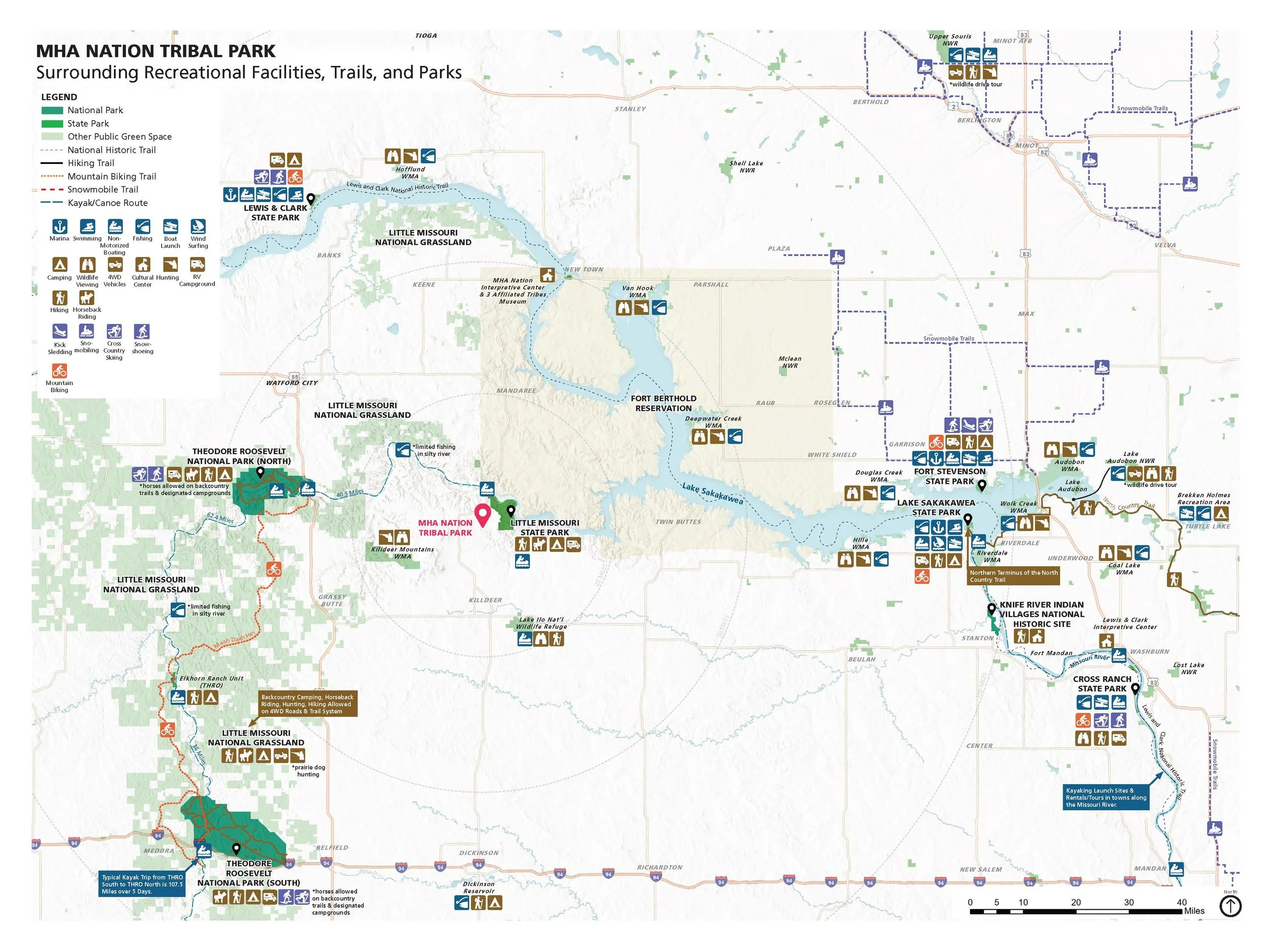 Directions and Maps — Three Affiliated Tribes National Park