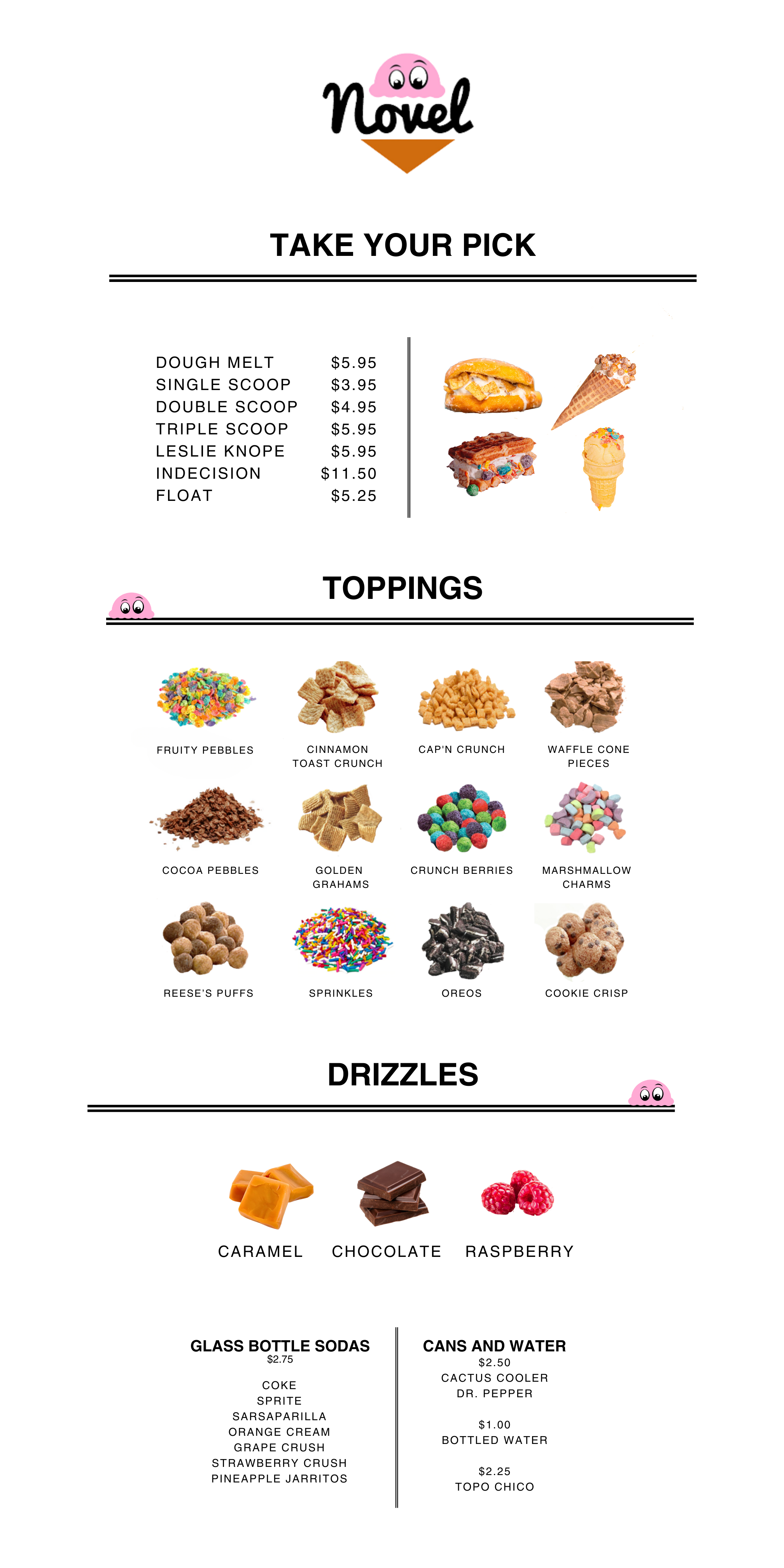 Ice Cream & Gelato Menu in Phoenix & Mesa — Novel Ice Cream