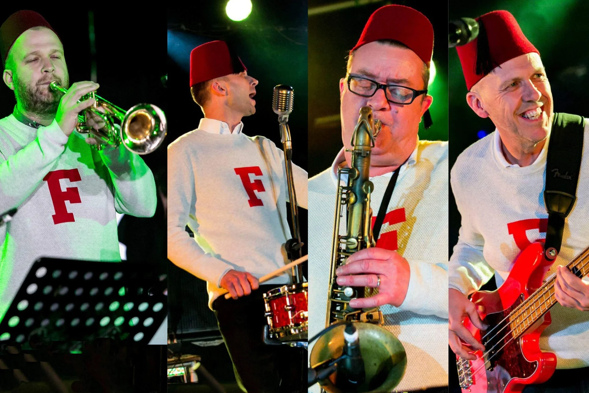 Latest tour dates for The Fezzes Band UK — THE FEZZES