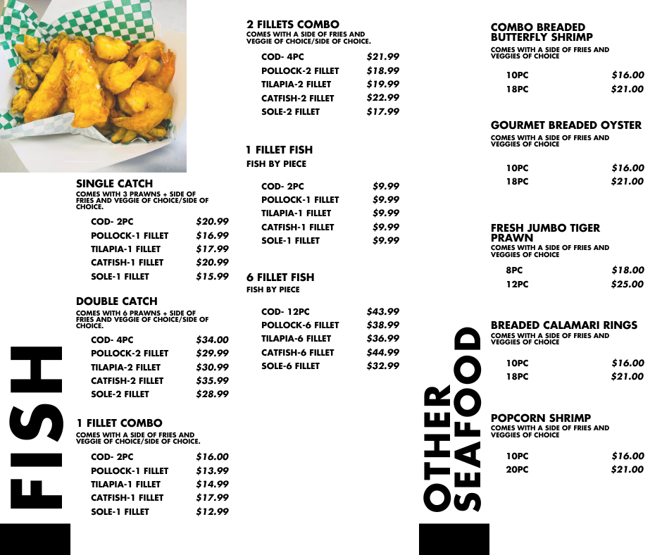 Menu — Clove Fish & Chicken