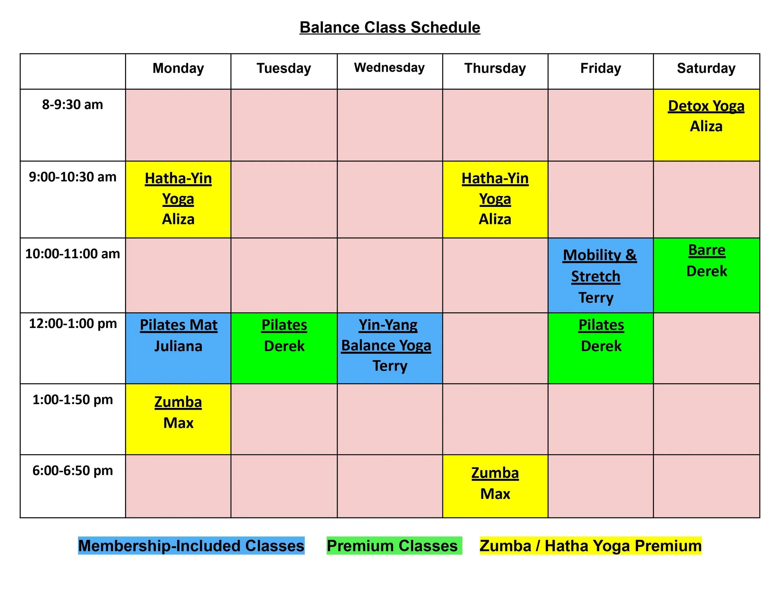 General 5 — Balance Fitness